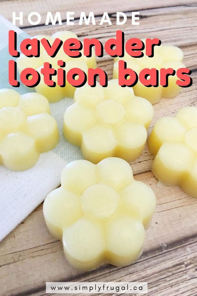 Homemade Lavender Lotion Bars