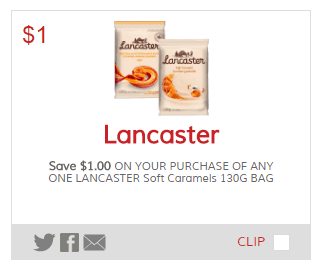 New Printable Lancaster Soft Caramels Coupon