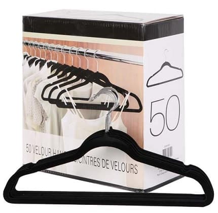 50 Pack Velour Hangers only $19.99
