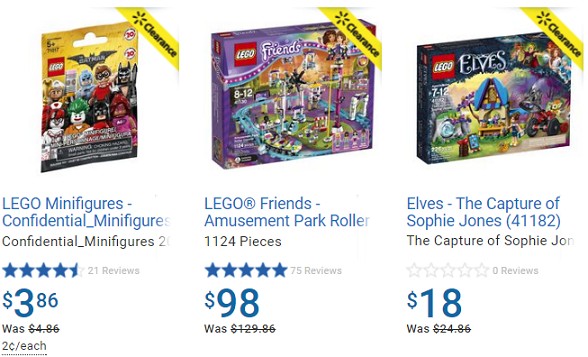 Walmart Canada: Save Up to 50% Off LEGO Sets