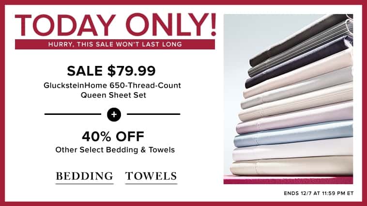 Hudson's Bay: GlucksteinHome 650-Thread-Count Queen Sheet Set Only $79.99