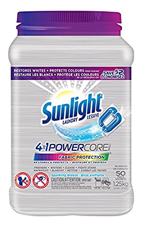 Sunlight Fabric Protection Single Dose Laundry Detergent, 50 Count only ...